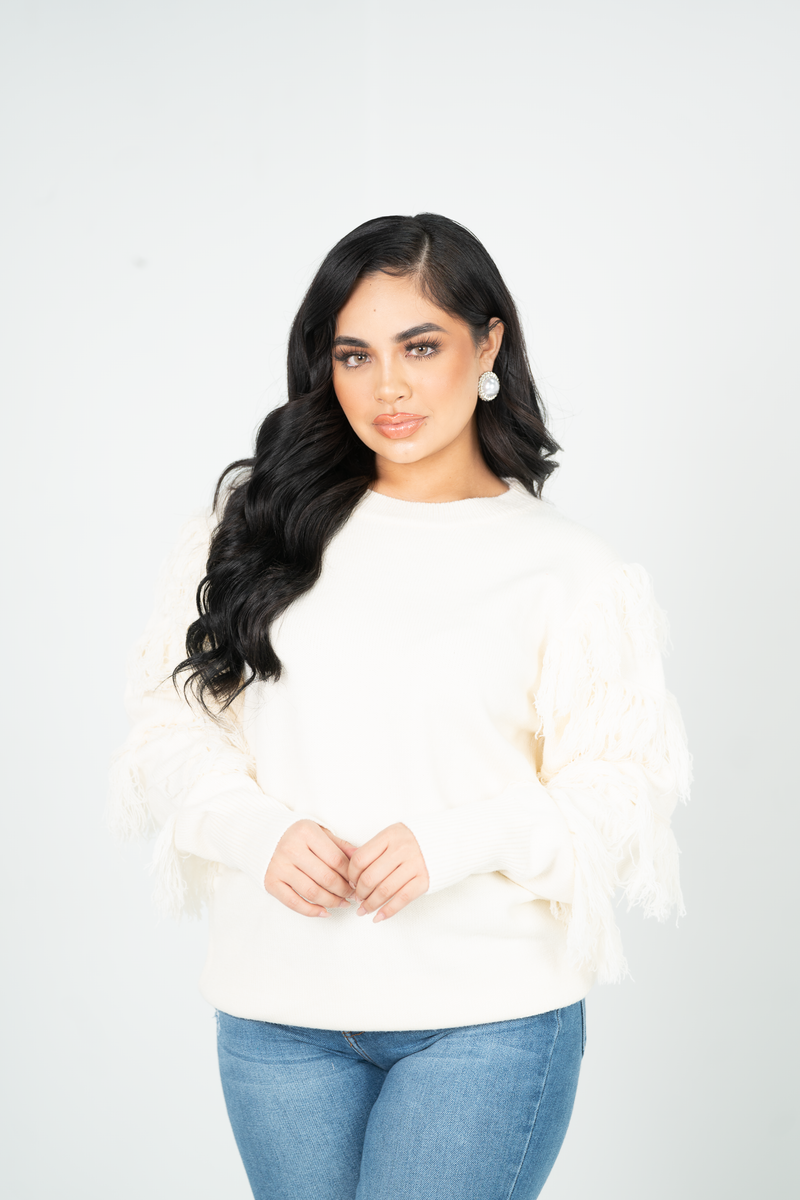 Julieta - Yvory Long-Sleeve Sweater – PaulinasFashion